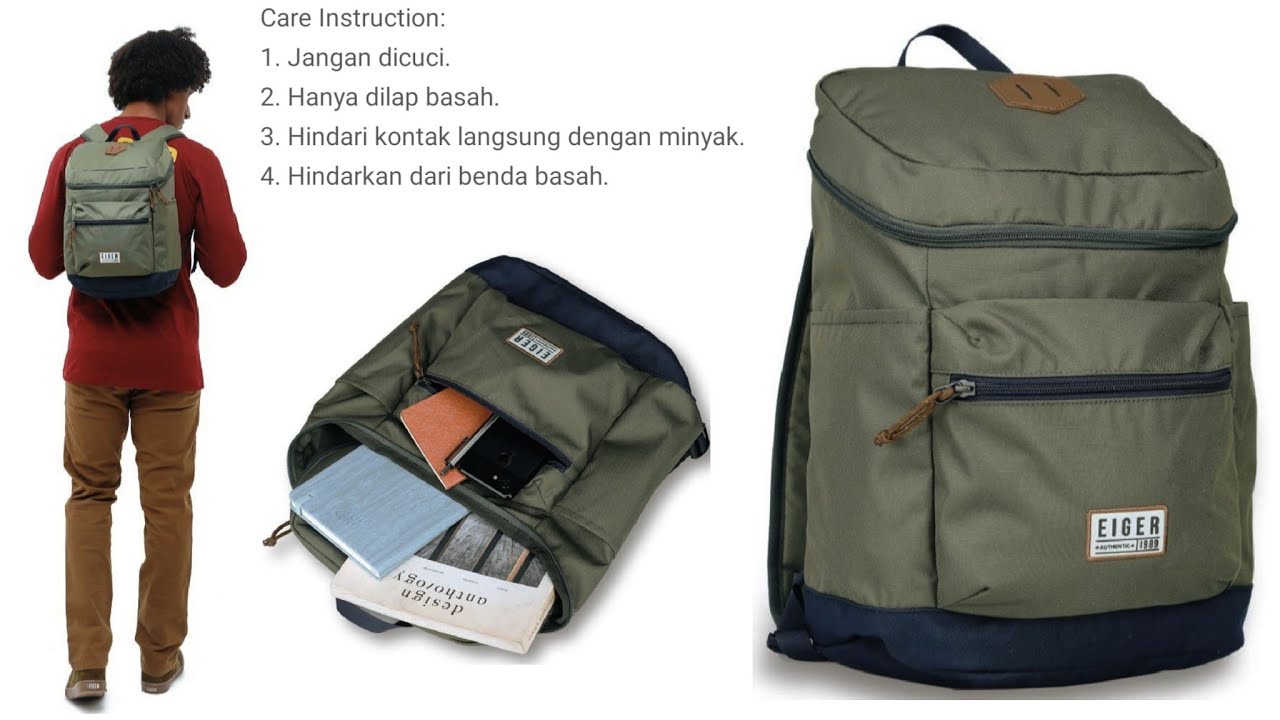 🟢 EIGER MIGRATES PACK 15L 1989 GREEN || 910007181 || TAS EIGER GREEN ...