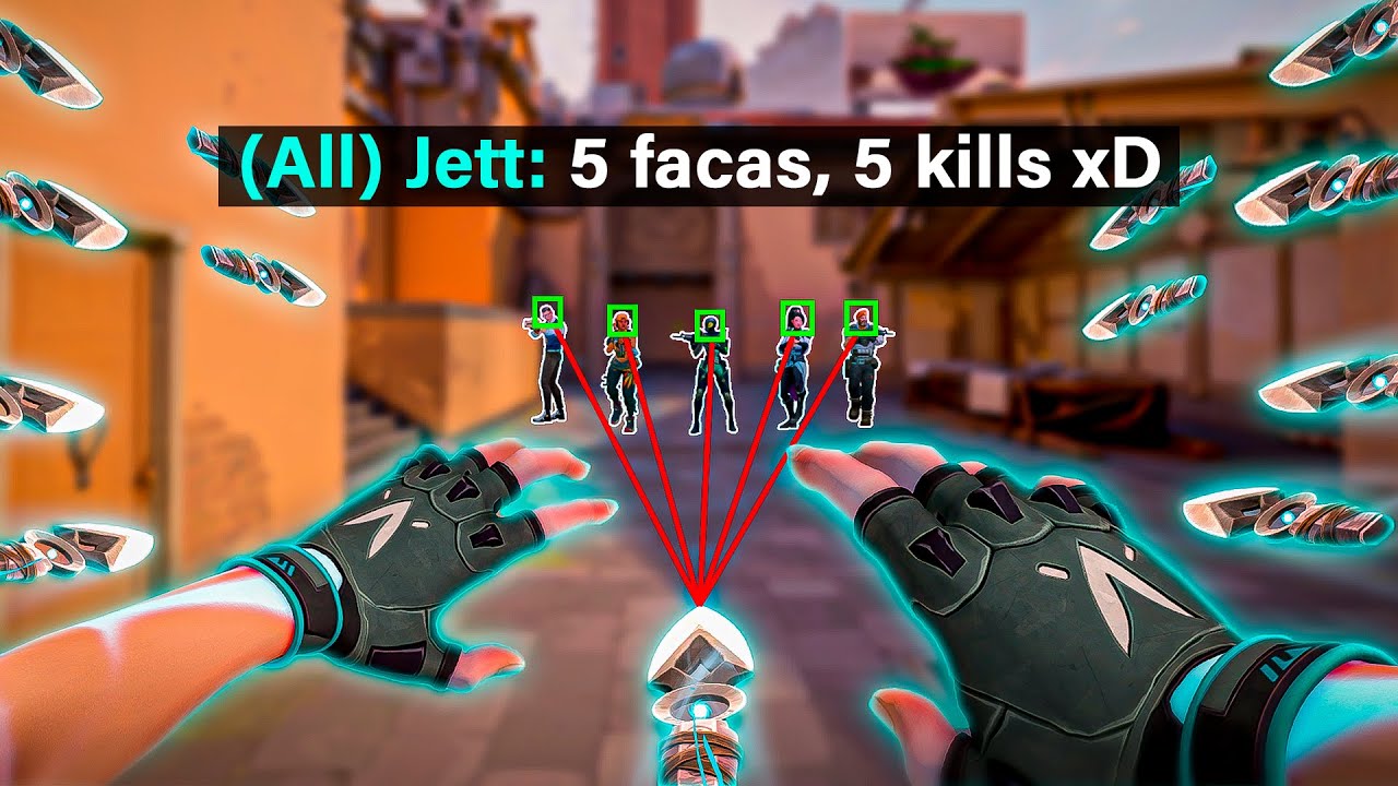 só vale ACE com A ULTIMATE da JETT (Valorant) - YouTube