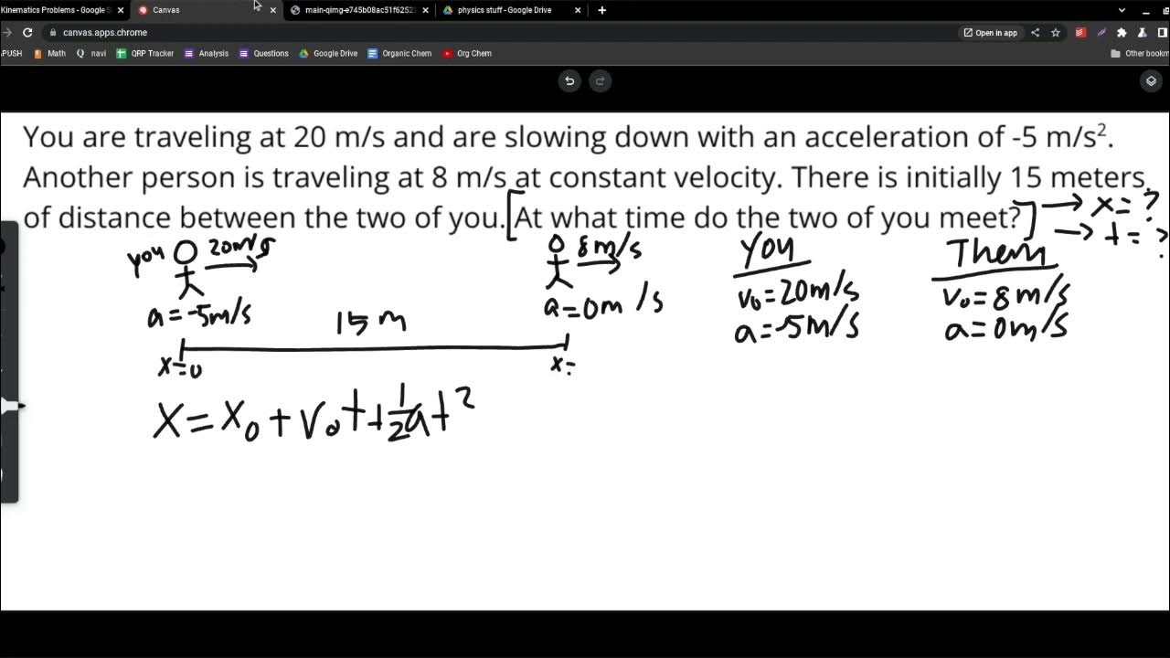 AP Physics 1 - Kinematics Practice Problem 2 - YouTube