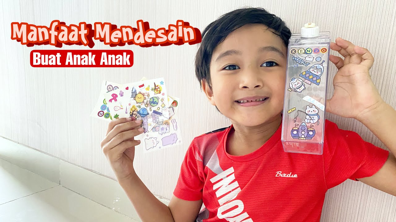 Little Kenzo Menghias Botol Minum dengan Sticker Lucu dari Paket Zara ...