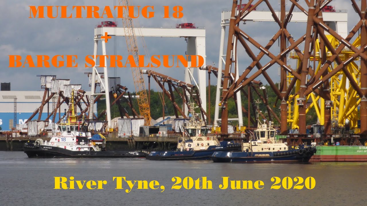 Multratug 18 and Barge Stralsund River Tyne - YouTube