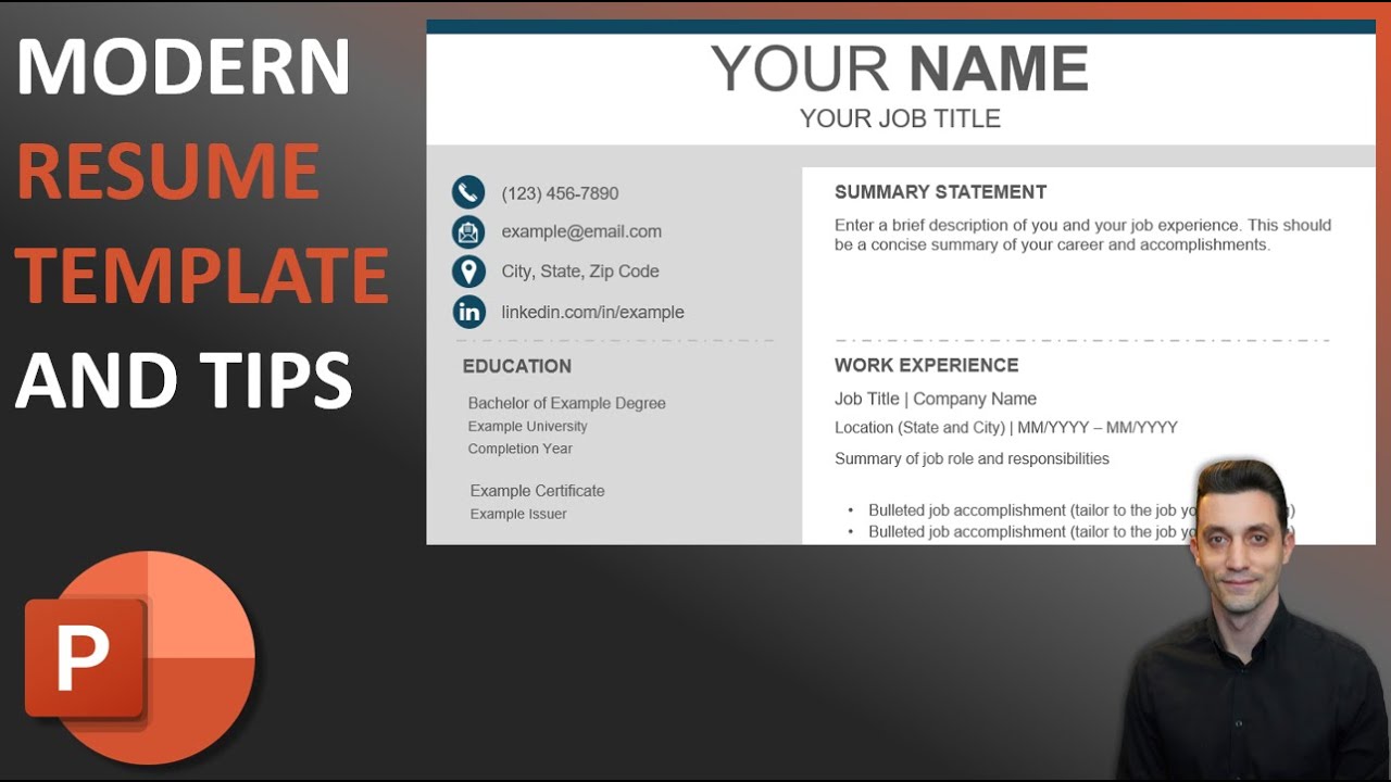 Career Tips - Modern Resume Template | Free Template Included - YouTube