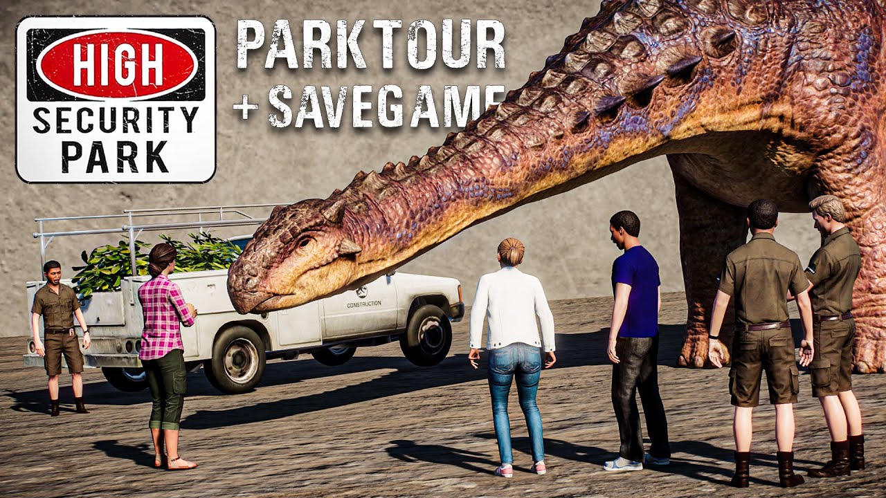 ⚡ HIGH SECURITY PARK ⚡ | Komplette Park-Tour + Savegame - Jurassic ...