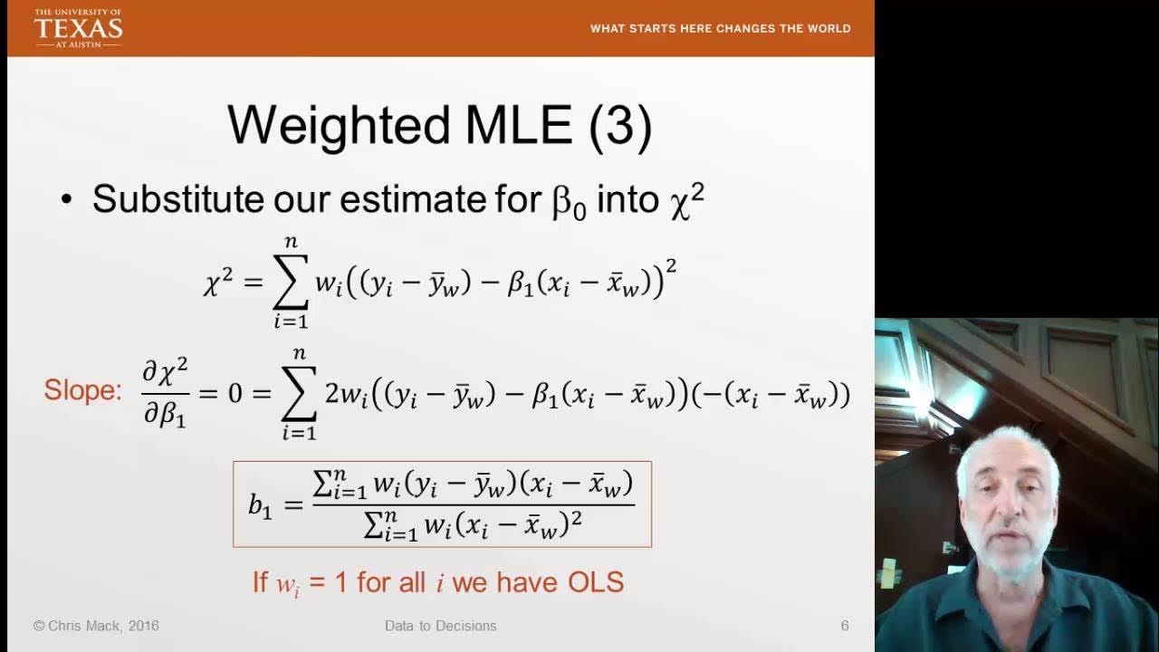 Lecture28 (Data2Decision) Weighted Regression - YouTube