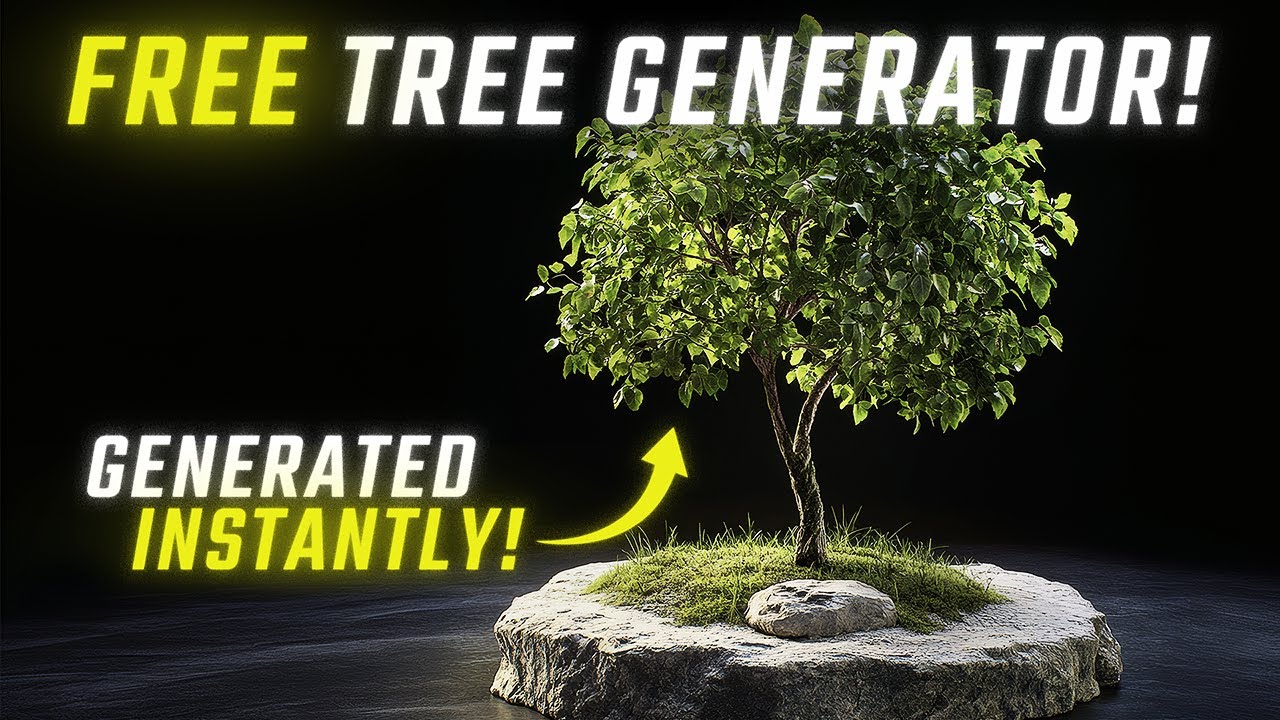 3D Trees in SECONDS?! This FREE Tool Feels Like Cheating! - YouTube