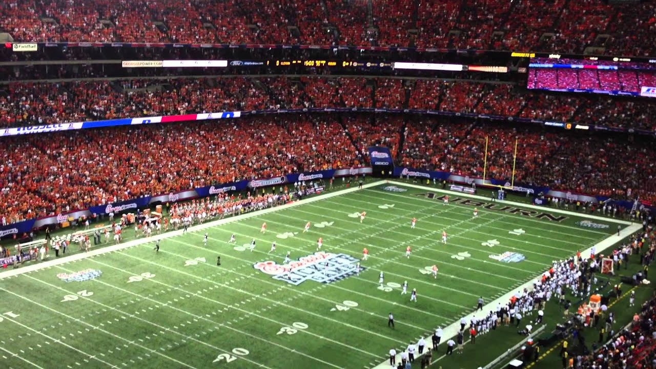 Auburn University Football Georgia Dome Atlanta, GA - YouTube