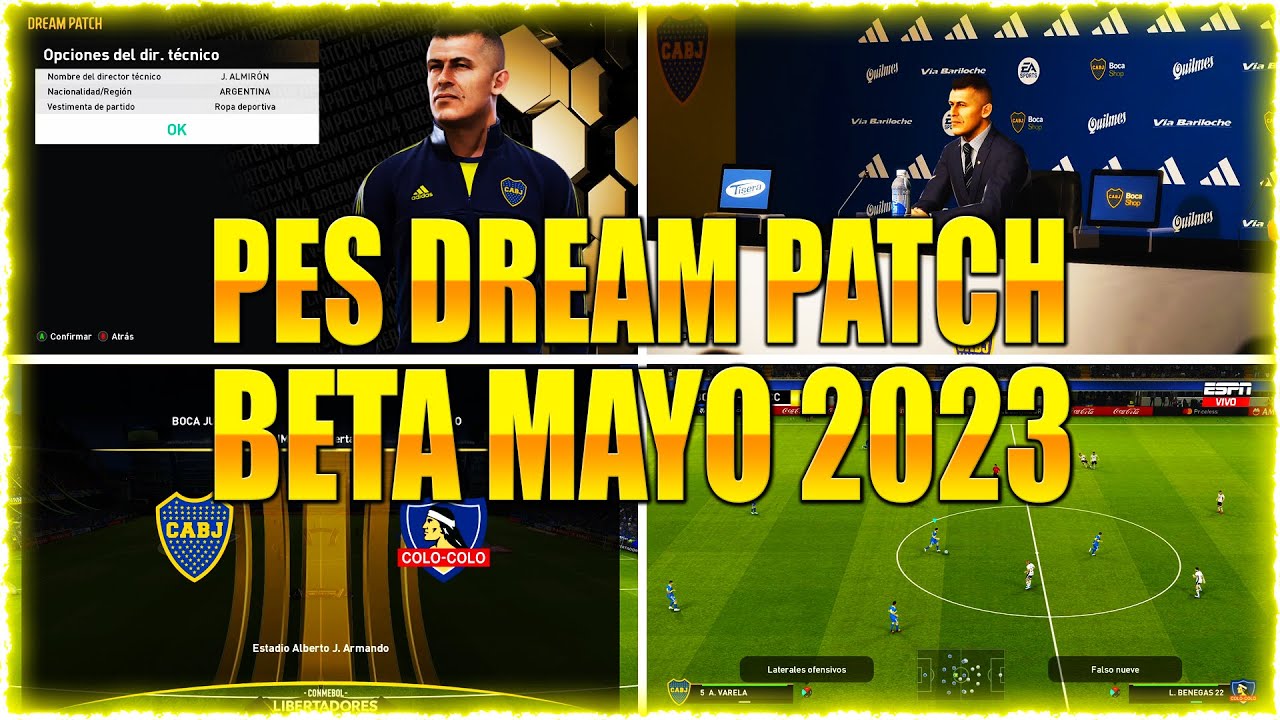 Llega *JORGE ALMIRON* y el MARCADOR NUEVO DE LIBERTADORES 🔥 | PES "Dream Patch" Beta MAYO 2023 ...