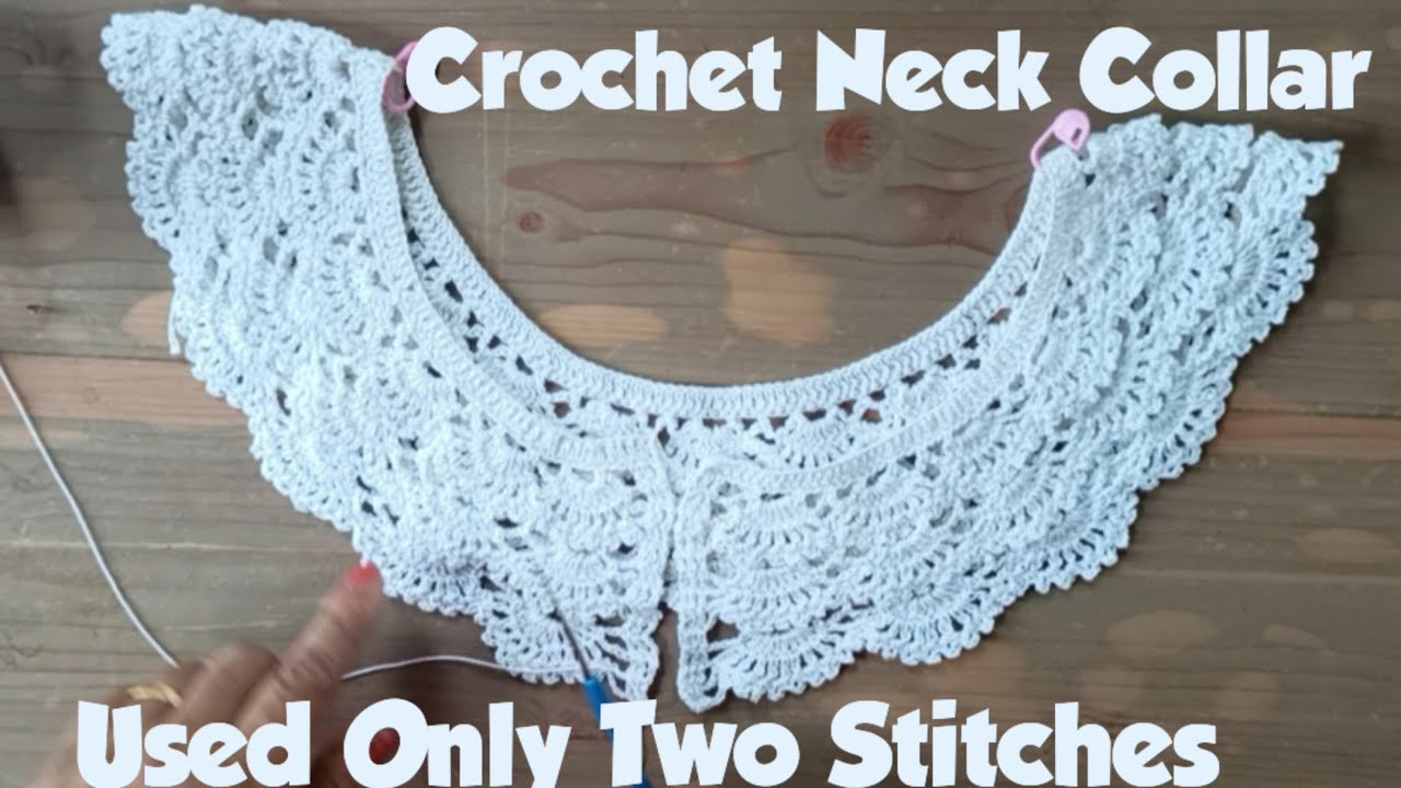 Crochet Neck Collar|Crochet Lace Collar|Outfit|Crochet Stitches ...
