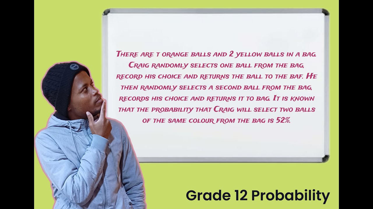 This question was tricky - Grade 12 probability problem 2 (Tree diagram ...