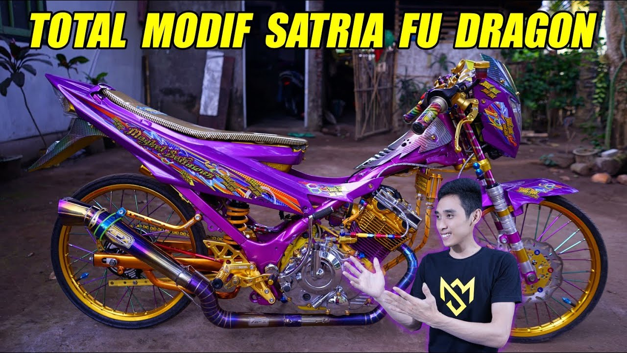TOTAL MODIF SATRIA FU DRAGON MAYKEL SETIAWAN - YouTube