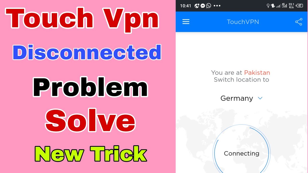 Touch Vpn problem || Touch vpn Disconnected Problem || Touch vpn ...
