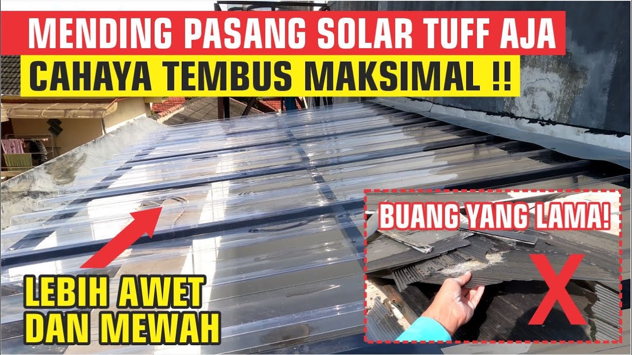 KANOPI SOLARTUFF GELOMBANG - CAHAYA TEMBUS MAKSIMAL | RUMAHNESIA - YouTube