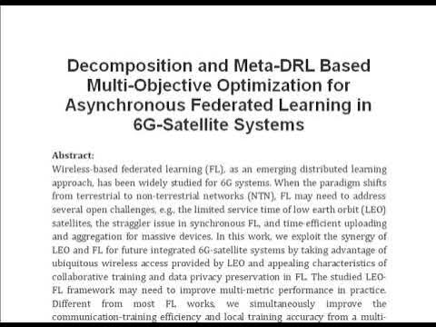 Decomposition and Meta DRL Based Multi Objective Optimization for ...