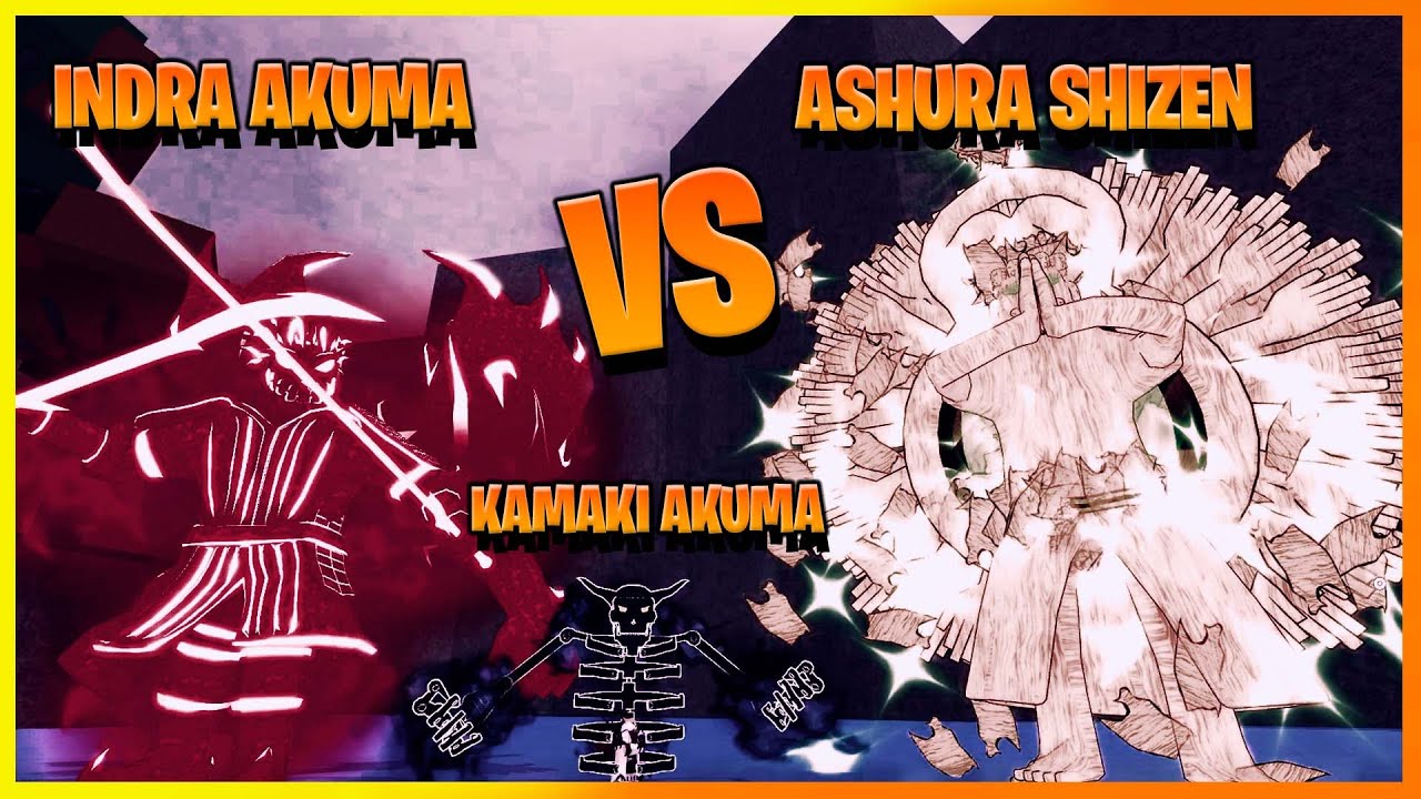 PVP INSANO ASHURA SHIZEN VS INDRA AKUMA VS KAMAKI AKUMA NO SHINDO LIFE - YouTube