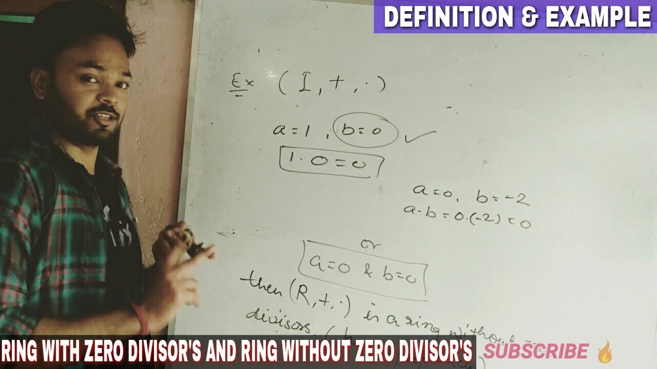 RING WITH ZERO DIVISOR'S AND RING WITHOUT ZERO DIVISOR'S 🔥 - YouTube