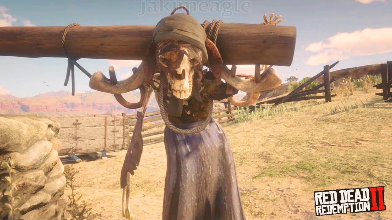 RDR2 - Donkey Lady Easter Egg From RDR1 - YouTube