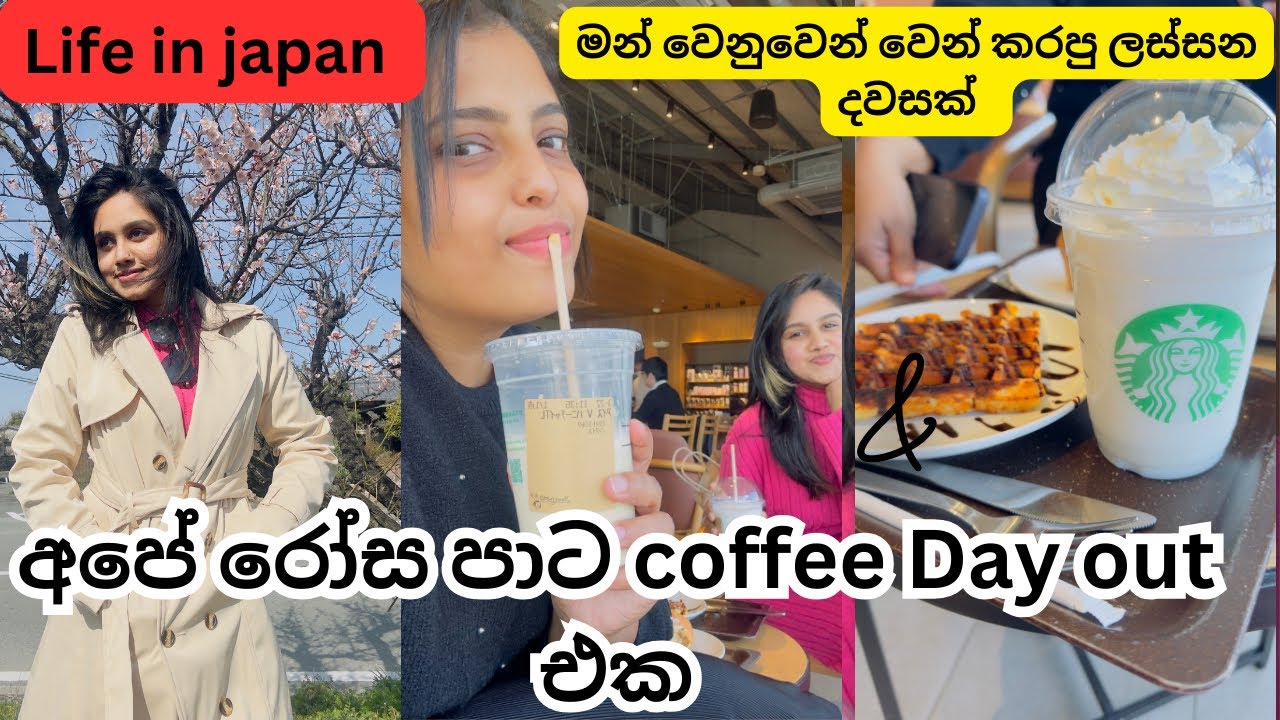 ජපානයේ solo date එකක් 🇯🇵රෝස පාට coffee Day out | මන් වෙනුවෙන් වෙන් කරපු ...