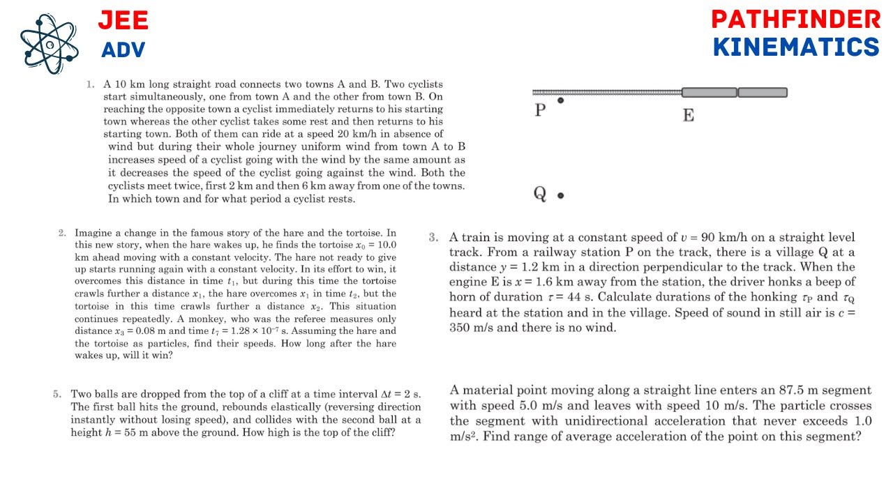 [Jee Adv] Pathfinder Kinematics | CYU 1-5 - YouTube