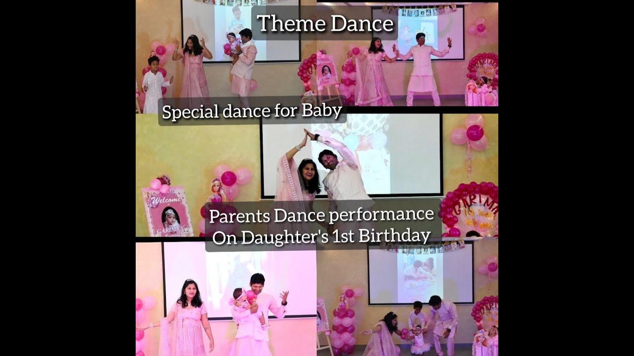Parents Special Dance performance Daughter's 1st Birthday |1to12 month ...