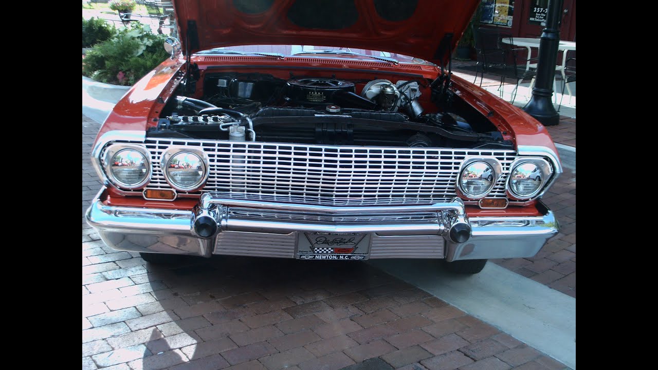 1963 Chevy Impala Convertible Red Eust 072812 - YouTube