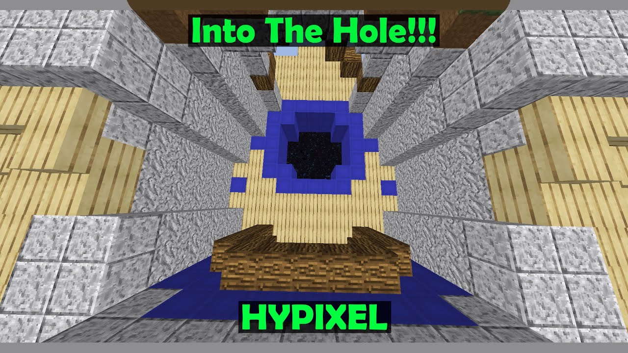 Jumping into Holes - Hypixel The Bridge - YouTube