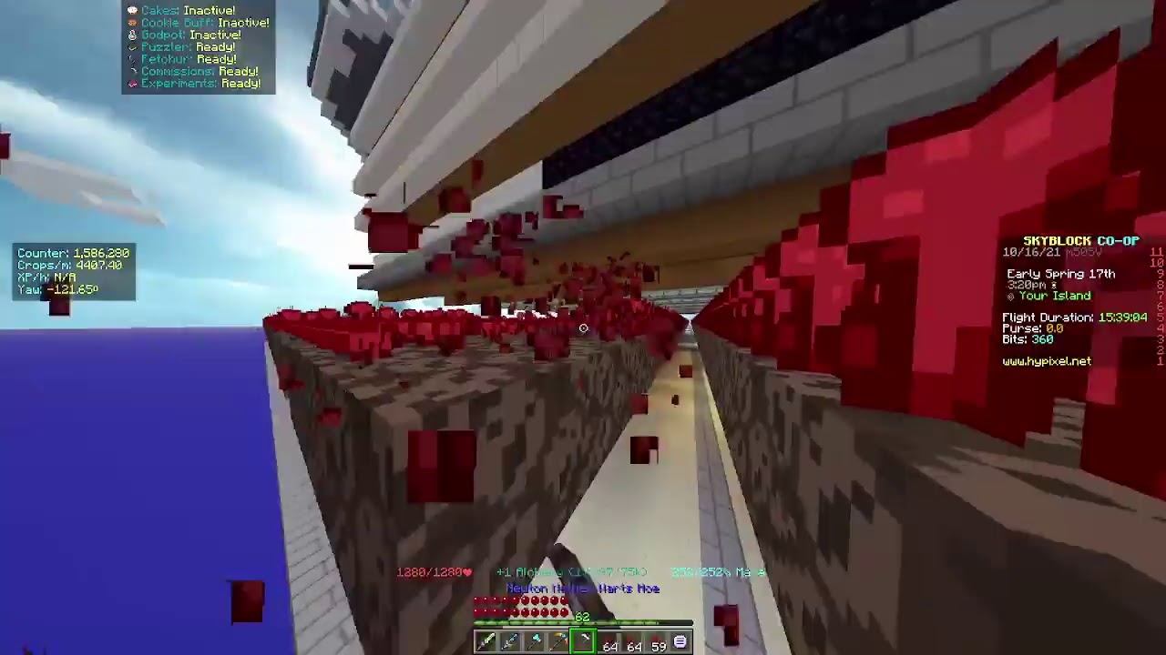 Minecraft Hypixel Skyblock(building base) - YouTube