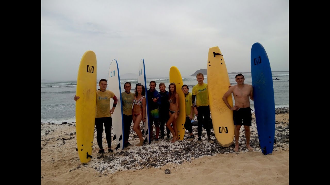 Fuerteventura, Corralejo surfing | GoPro | 2015 - YouTube