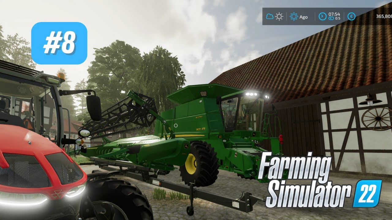 #8 Entregando trilladora John Deere 9670 STS/FS22/@FarmingSimulator ...