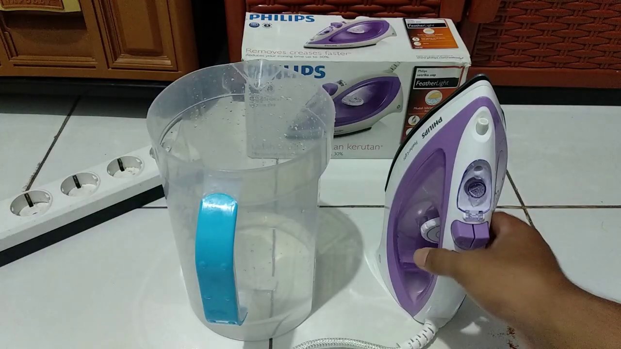 Cara Menggunakan Setrika Uap Philips GC1418 | Tutorial - YouTube