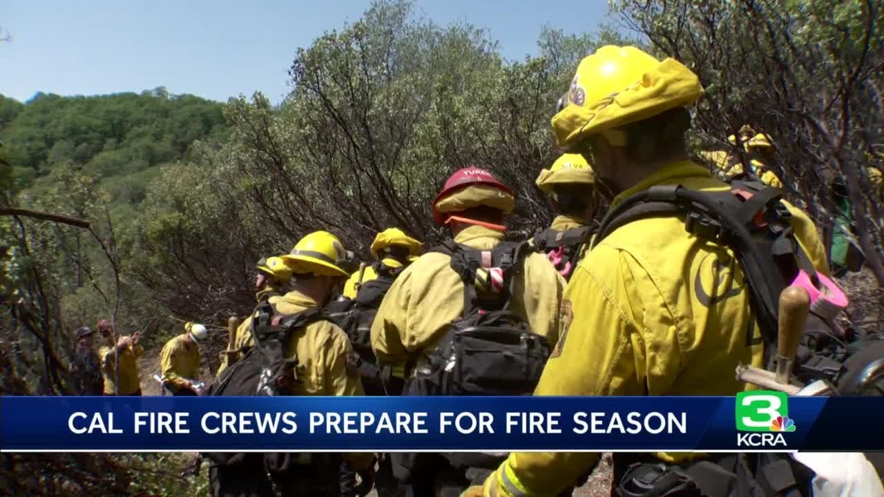 Cal Fire crews are put to the test in preparation for fire season - YouTube