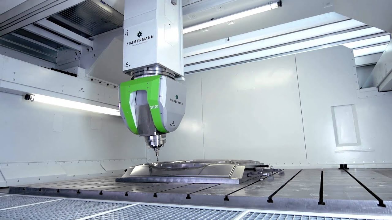 Zimmermann FZ33 compact Portalfräsmaschine - YouTube