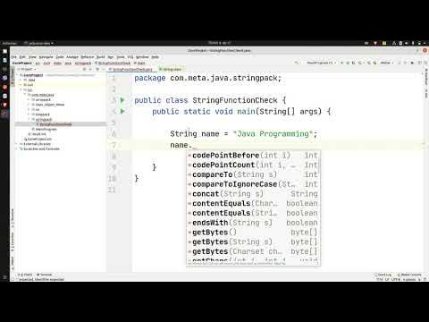 String Class in Java - YouTube