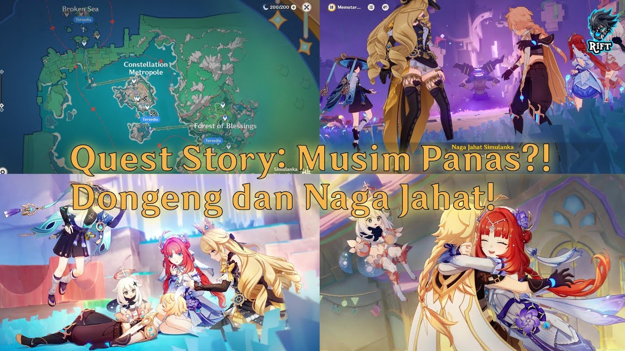 Genshin Impact - Quest Story: Musim Panas?! Dongeng dan Naga Jahat ...