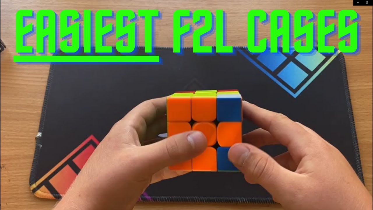 Top 5 EASIEST F2L Cases - YouTube
