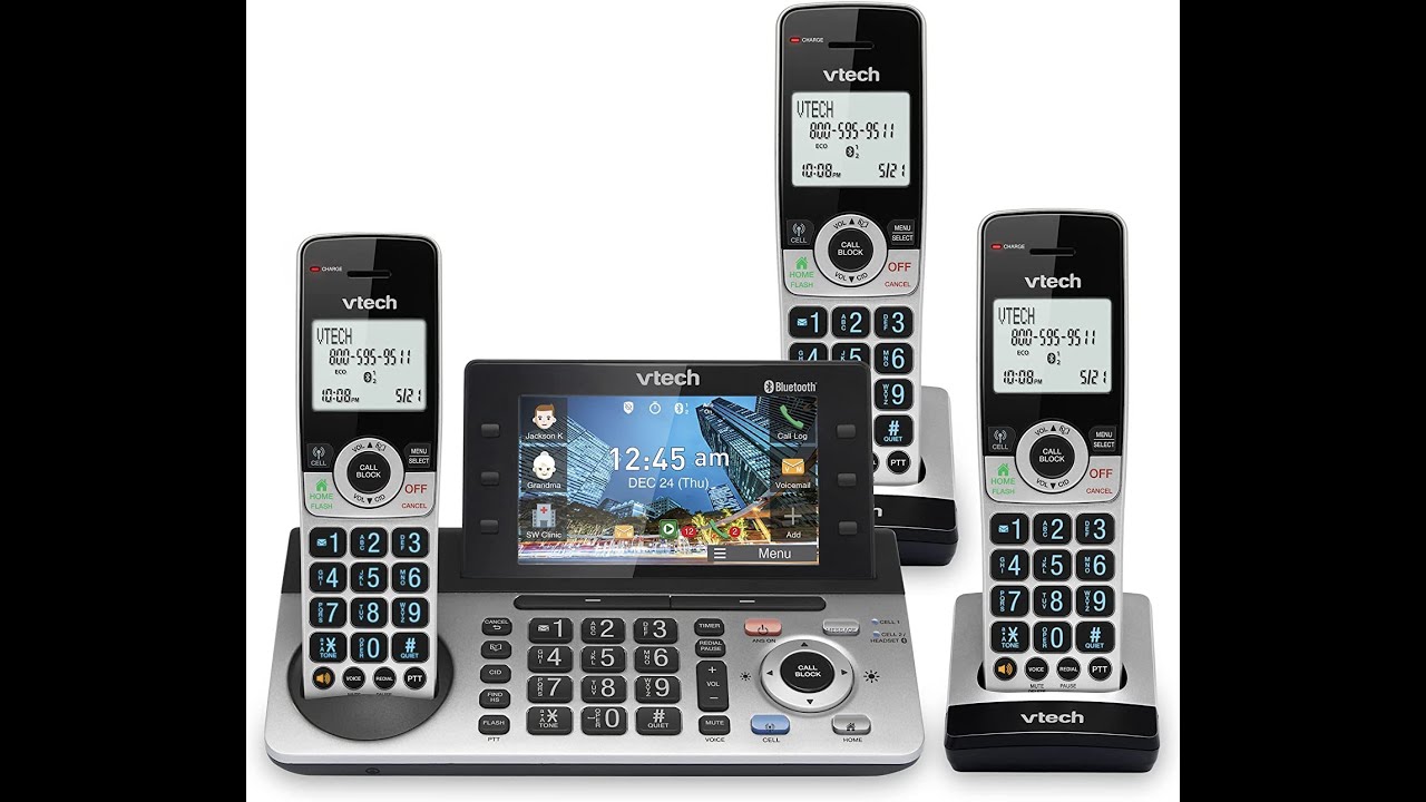VTech IS8251-3 DECT 6 Cordless Phone with Digital Answering System ...