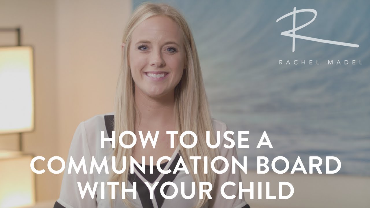 How to Use a Communication Board to Get your Child Talking - YouTube
