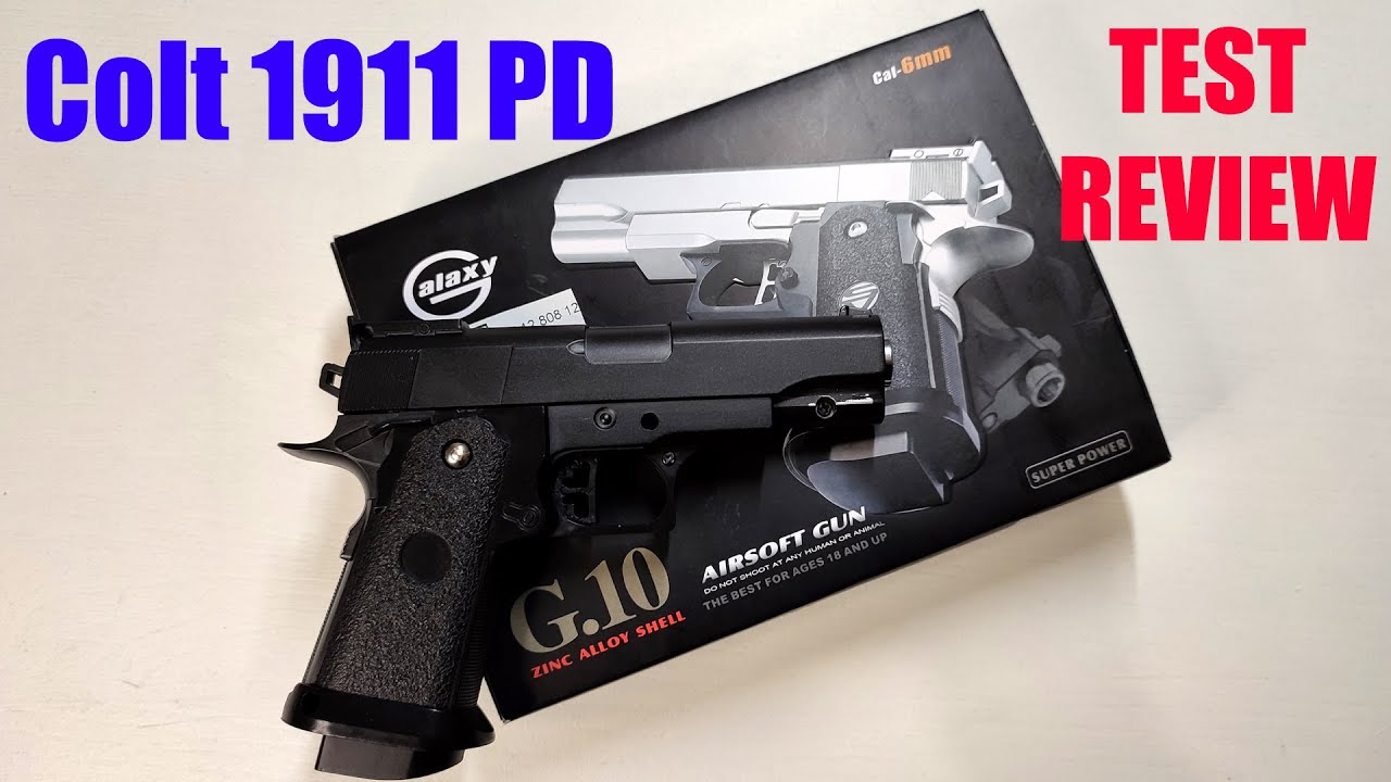 TEST REVIEW. Pistol with a metal spring mini-copy of the model Colt ...