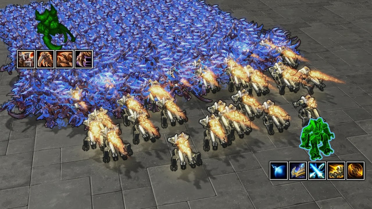 Can 30 Fenixes beat 180 Ultralisks?【Daily StarCraft Brawl】 - YouTube