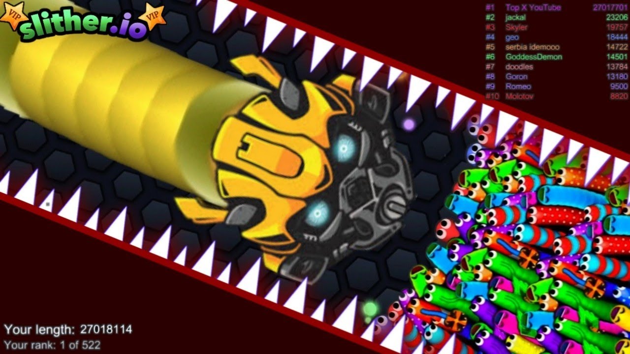 Slither.io A.I. Bumblebee Vs Pro Snakes - Epic Skin Slitherio Vip Best ...