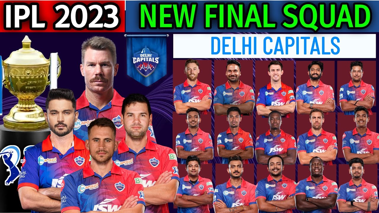 IPL 2023 | Delhi Capitals Full & Final Squad | DC Team Squad 2023 | DC ...