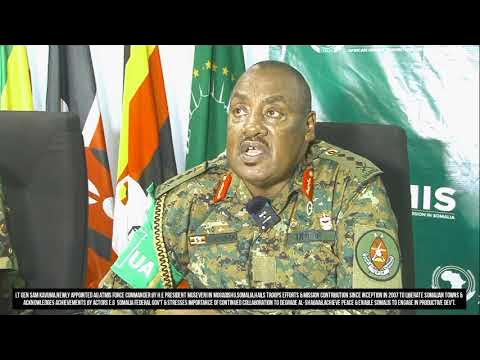 Lt.Gen.Sam Kavuma Assumes Office As AU,ATMIS Force Commander in Mogadishu,Somalia. - YouTube