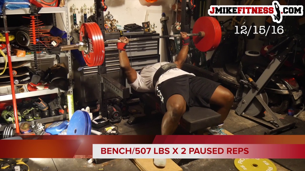585 lbs Bench Press - YouTube