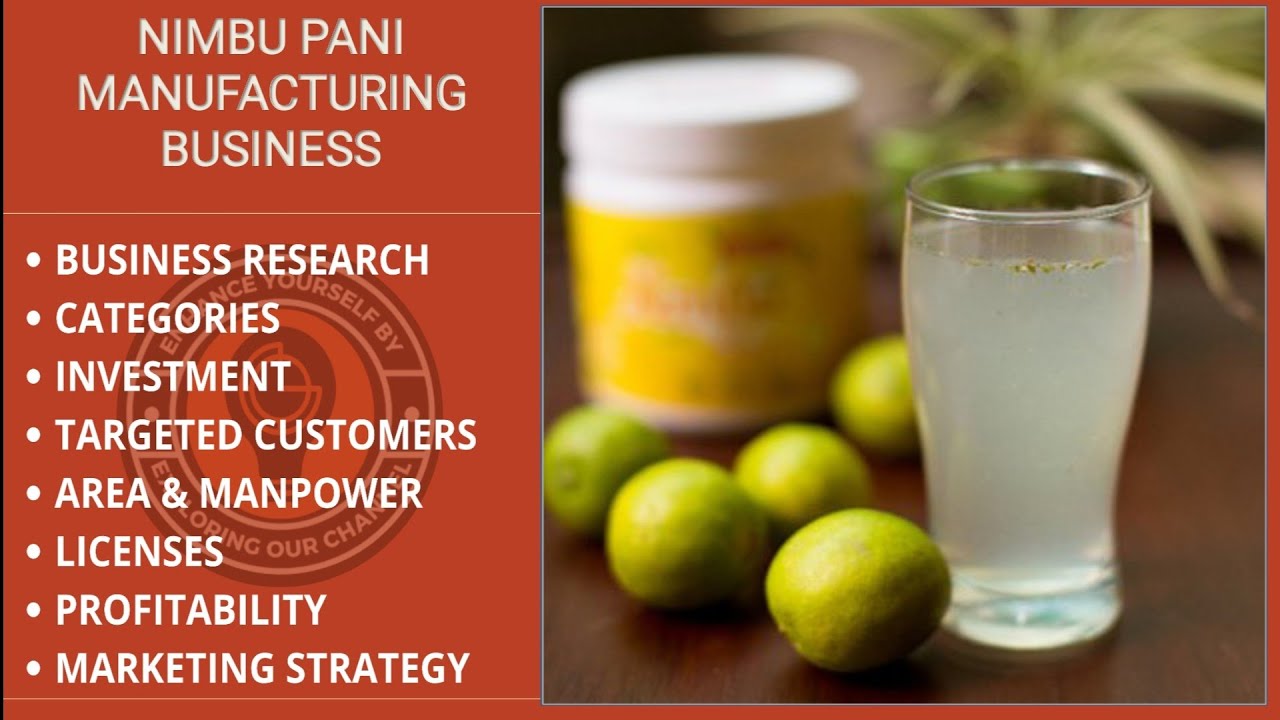 Nimbu Pani Manufacturing Business | Lemon Water Business | Fresh Lemon ...