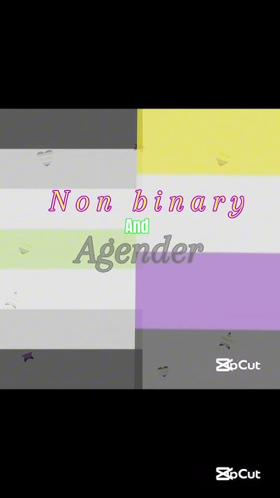 #nonbinary #agender | little edit of the gays - YouTube