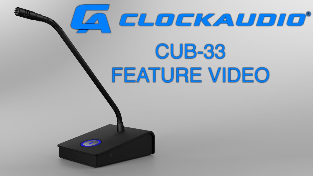 CUB-33 USB microphone feature video - YouTube