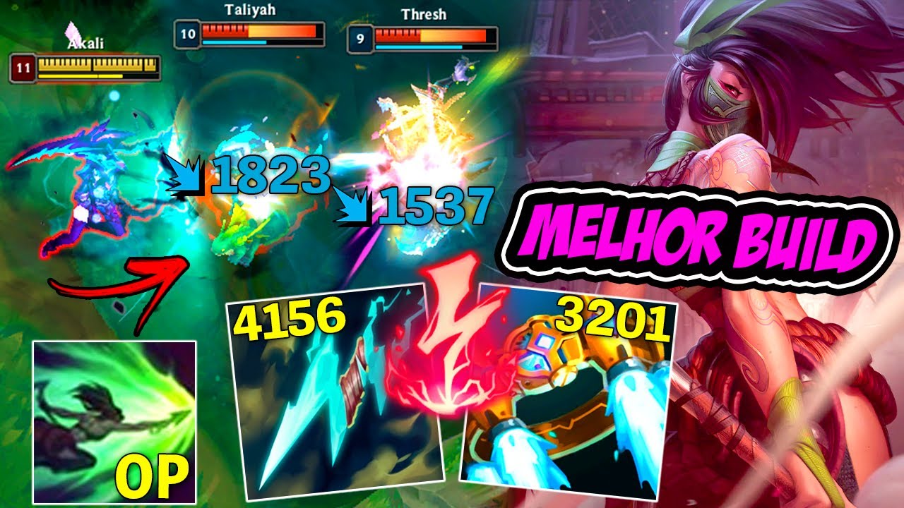 ESSA É A MELHOR BUILD DE AKALI PARA SUBIR DE ELO *statikk op* - LEAGUE ...