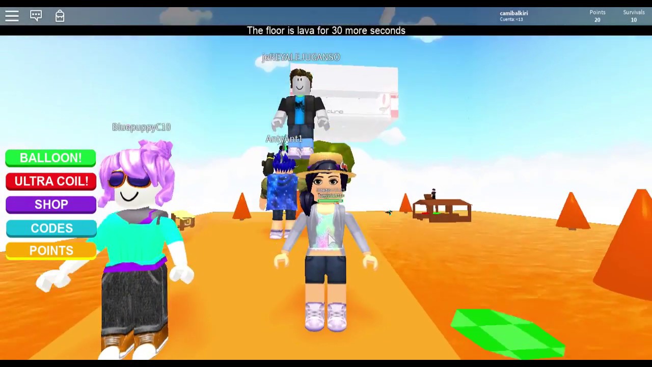 JUGANDO EL PISO ES LAVA (ROBLOX) - YouTube