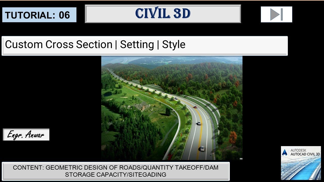 6-Customed Cross Section | Sample line | Road Sections | in Civil 3D ...