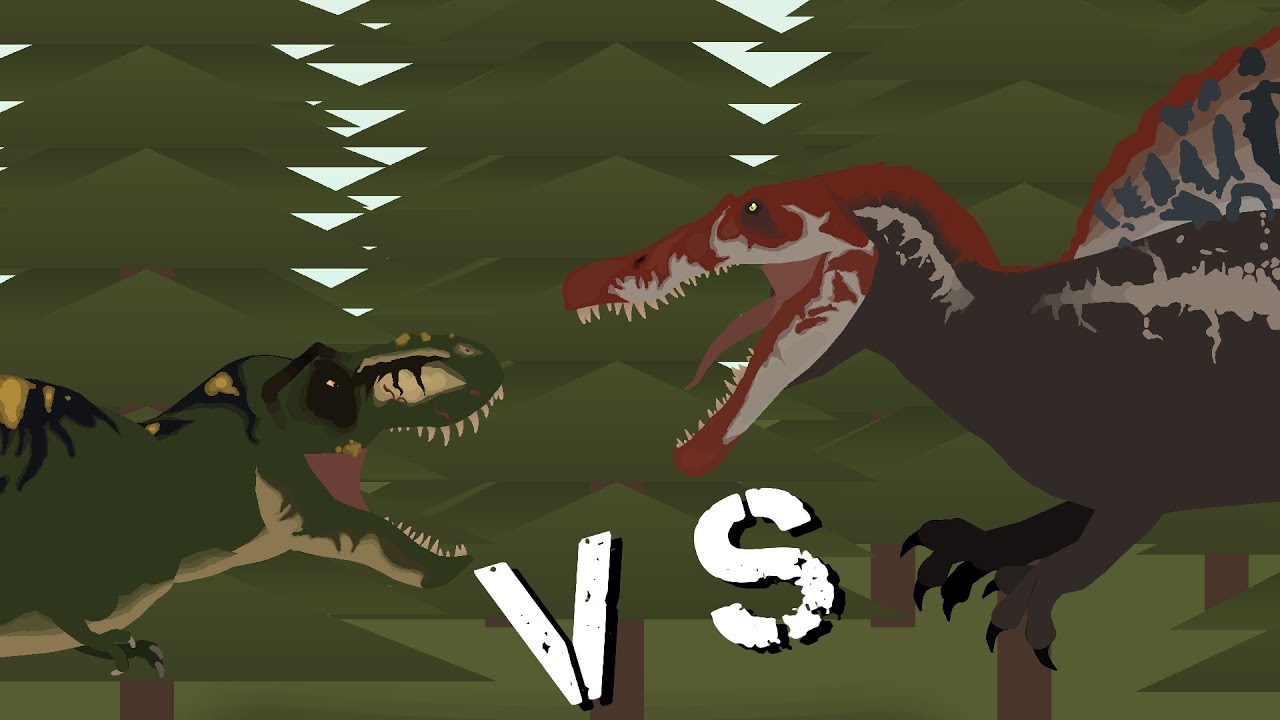 T Rex Vs Spinosaurus jp3 alternate ending | Stick Nodes Animation ...