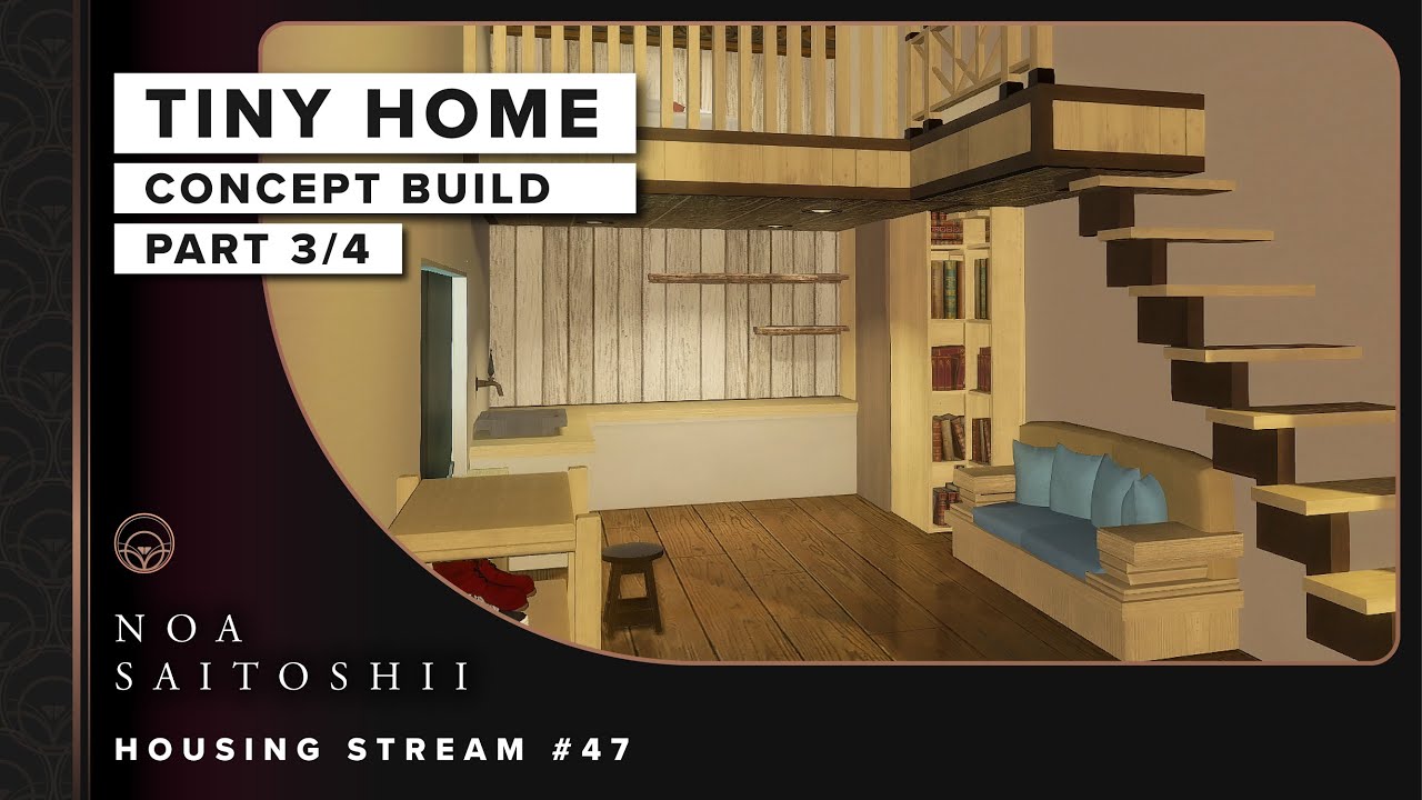Tiny Home Concept Part 3/4: Living Room Couch & TV! | FFXIV Housing ...